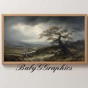 Vintage Landscape Painting T-shirt, Classic Artwork Tee, Nature Scenery ...