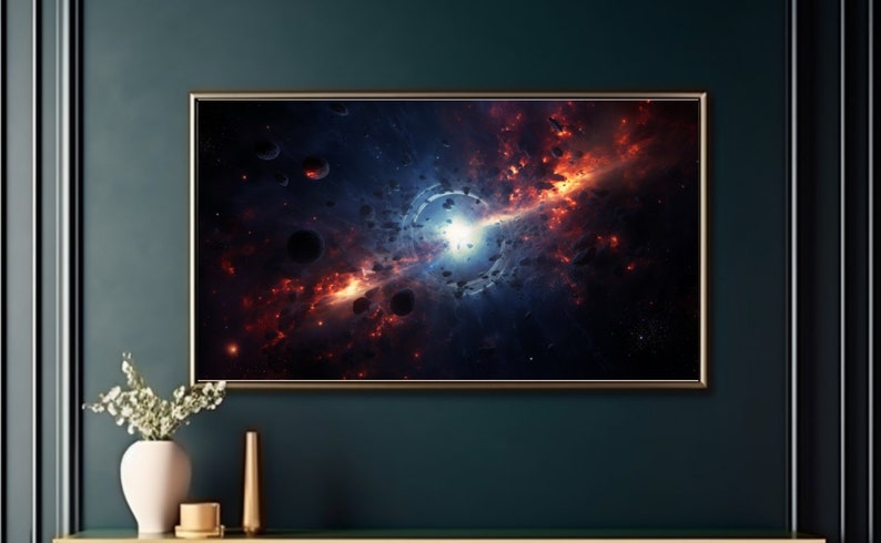 Abstract Cosmic Art, Space Wall Decor, Digital Download, Galactic Print ...