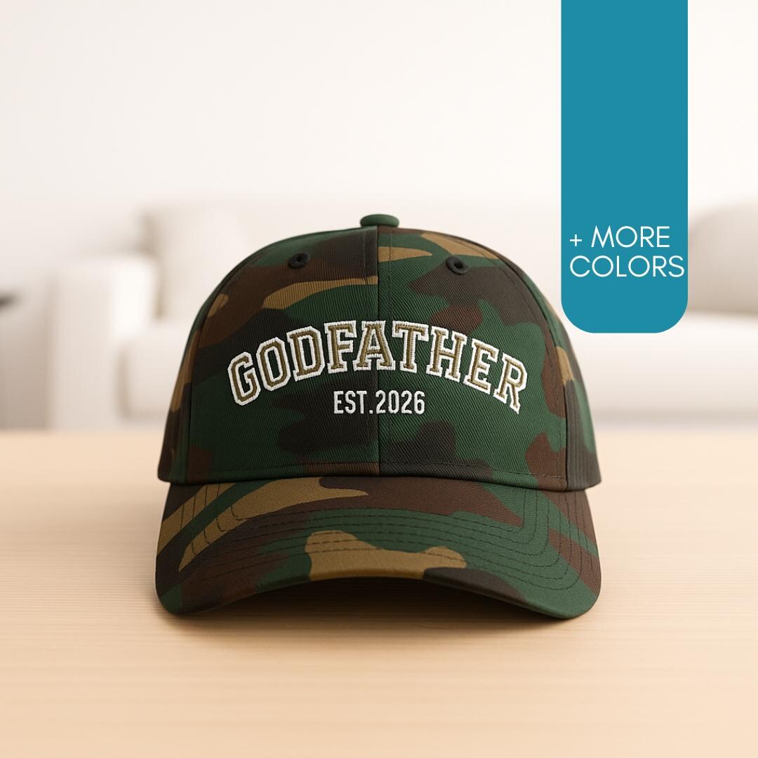 Custom Embroidered Godfather Hat, New Godfather Hat, Gift for New ...