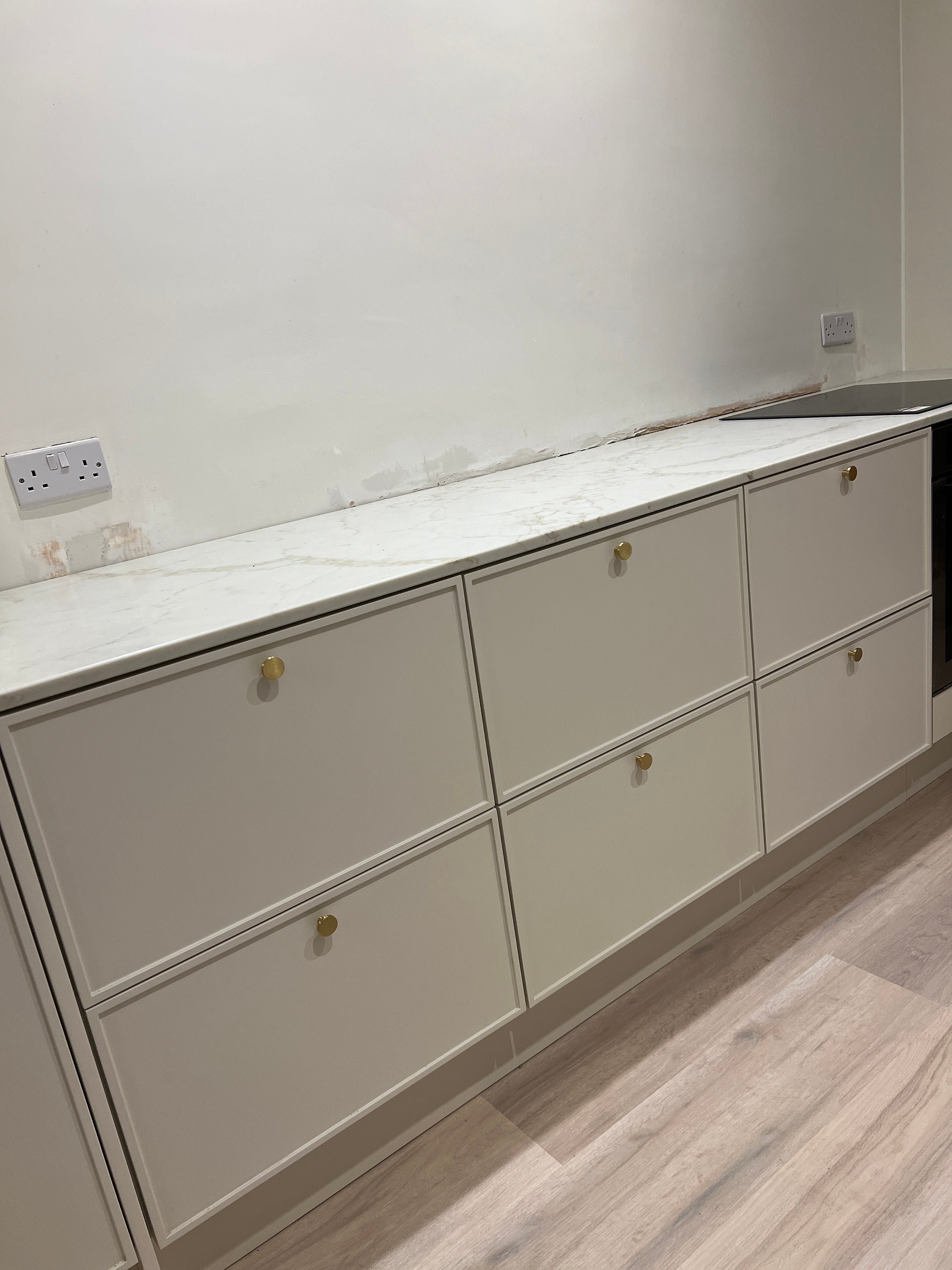 Skinny Shaker Kitchen Doors Bespoke Suitable for Howdens/wren/magnet ...