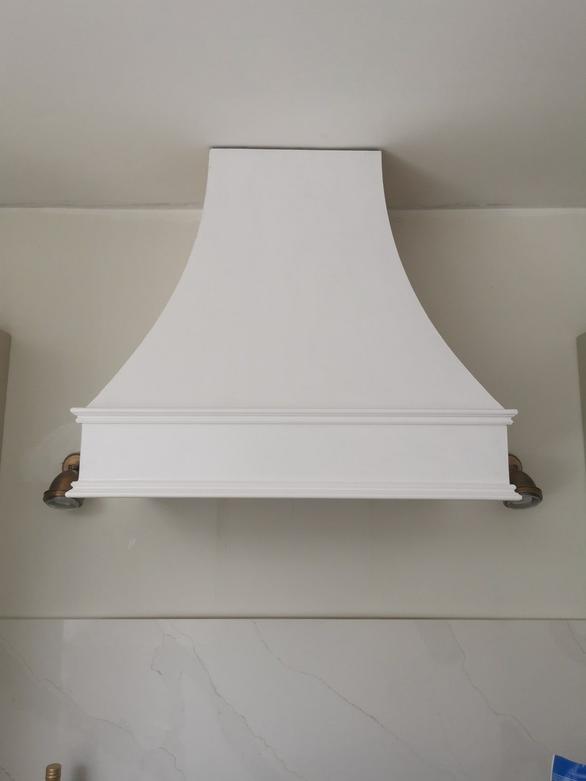 Curved Range Cooker Hood - Handmade Extraction Fan Housing - Etsy UK