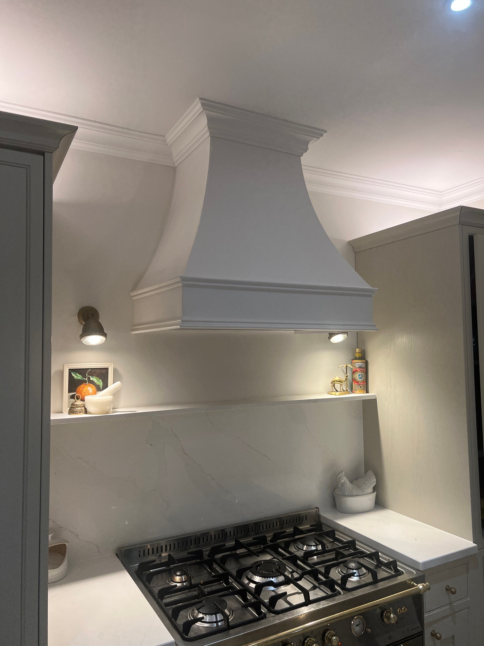 Curved Range Cooker Hood - Handmade Extraction Fan Housing - Etsy UK