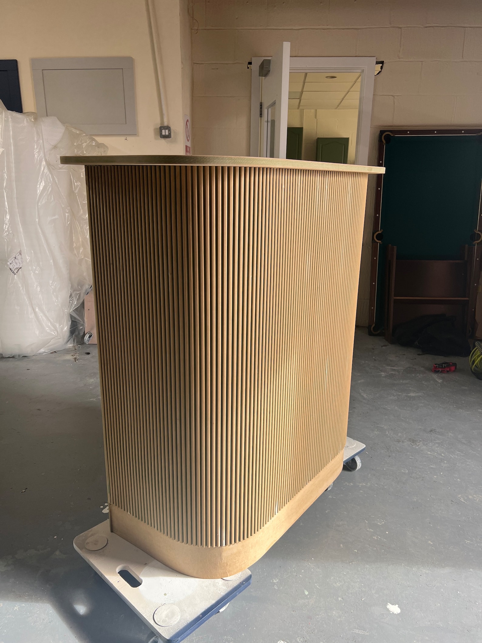 Fluted Reception Desk - Made to Order - Spray Finish - Luxury, High-end ...