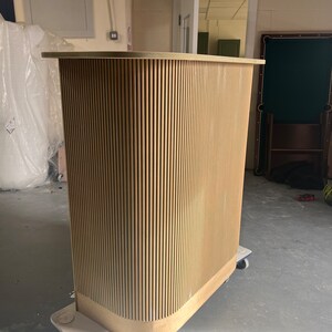 Fluted Reception Desk - Made to Order - Spray Finish - Luxury, High-end ...