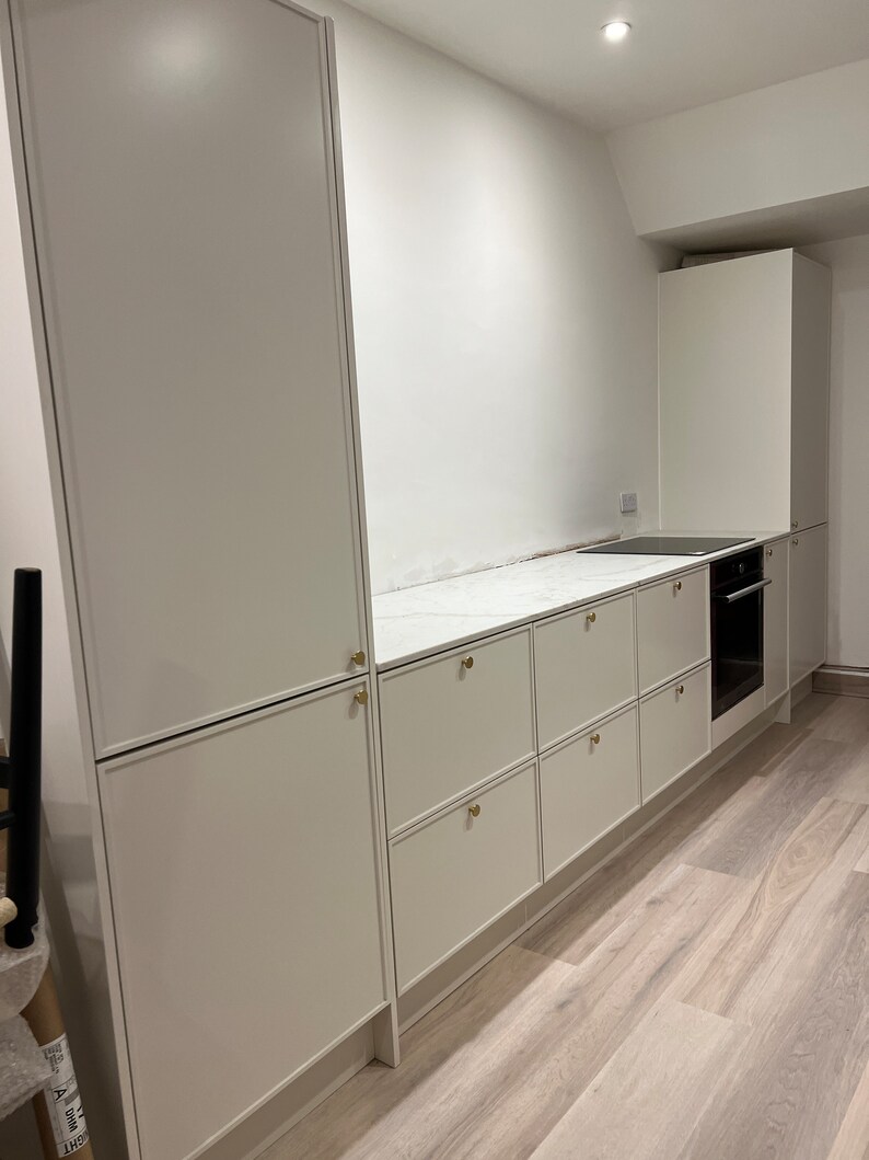 Skinny Shaker Kitchen Doors Bespoke Suitable for Howdens/wren/magnet ...