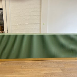 Fluted Reception Desk - Made to Order - Spray Finish - Luxury, High-end ...