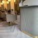 Fluted Reception Desk Made to Order Spray Finish Luxury, High-end ...