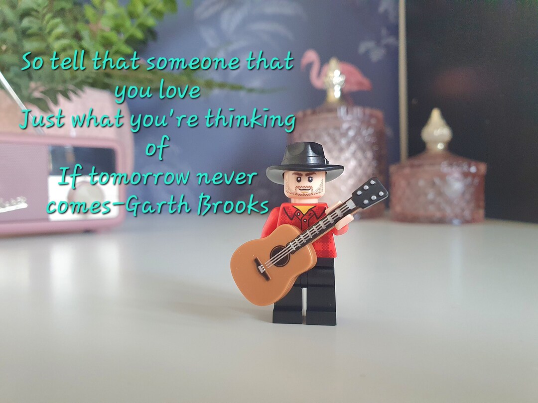 Garth Brooks® Country Music Custom Minifigure Keyring/keychain Country ...