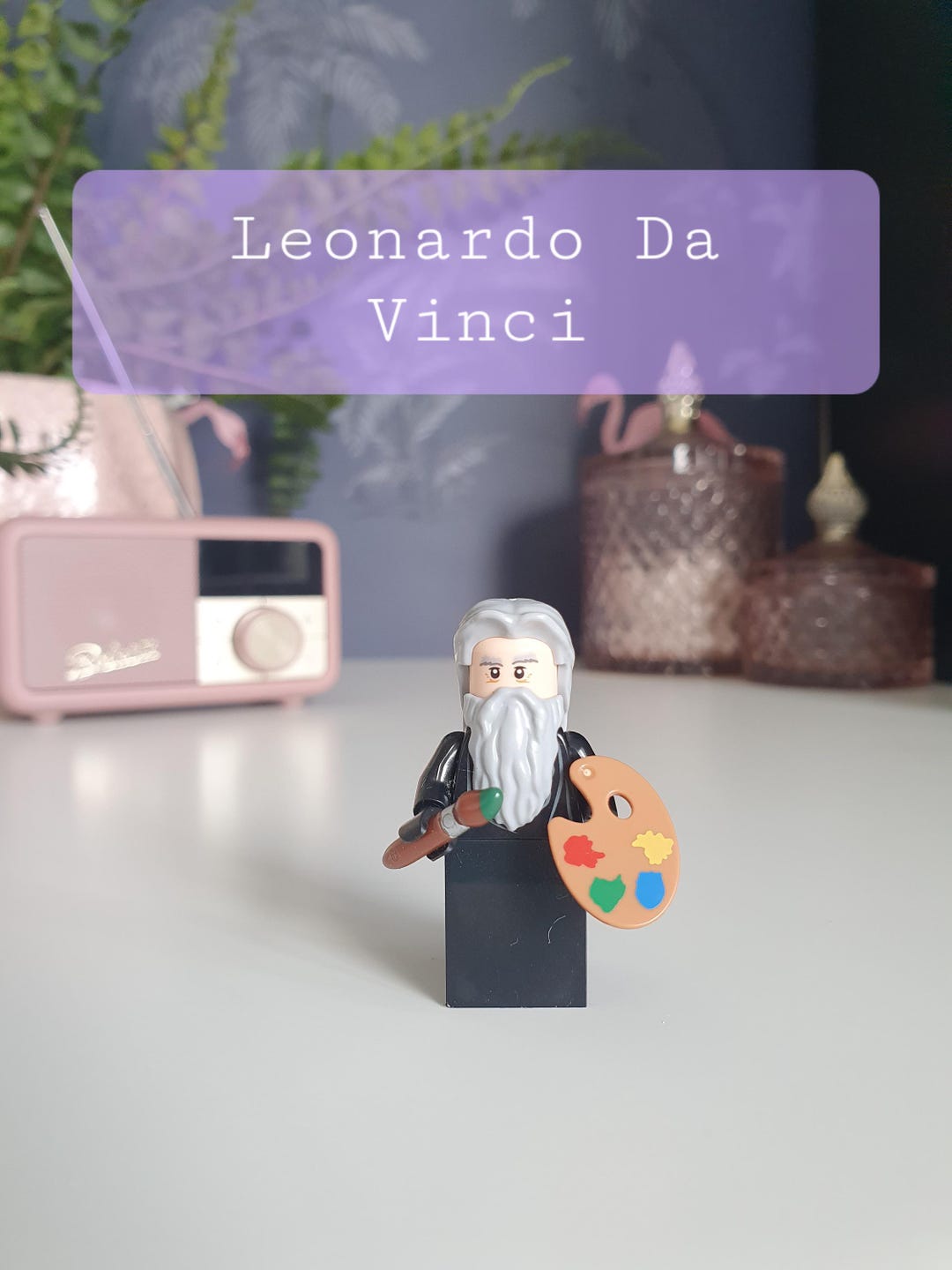 Leonardo Da Vinci LEGO® Minifigure: Art Lover Gift - Etsy