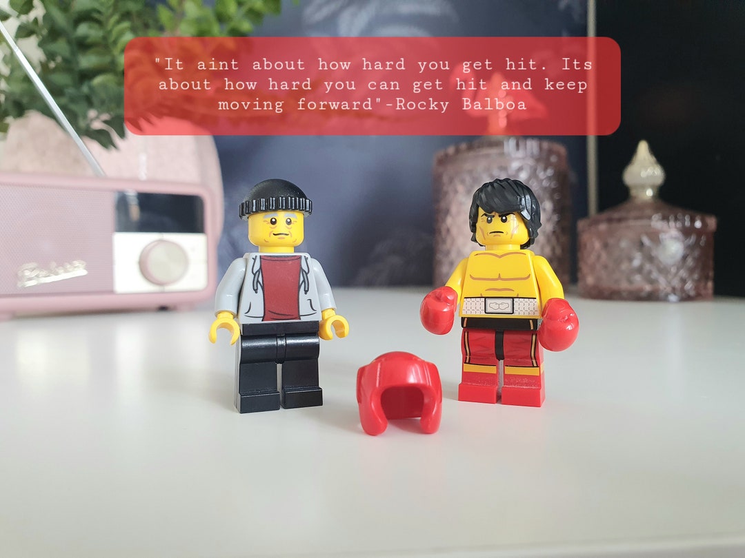 Rocky Balboa LEGO® Minifigure Keychain, Cult Film Gift - Etsy