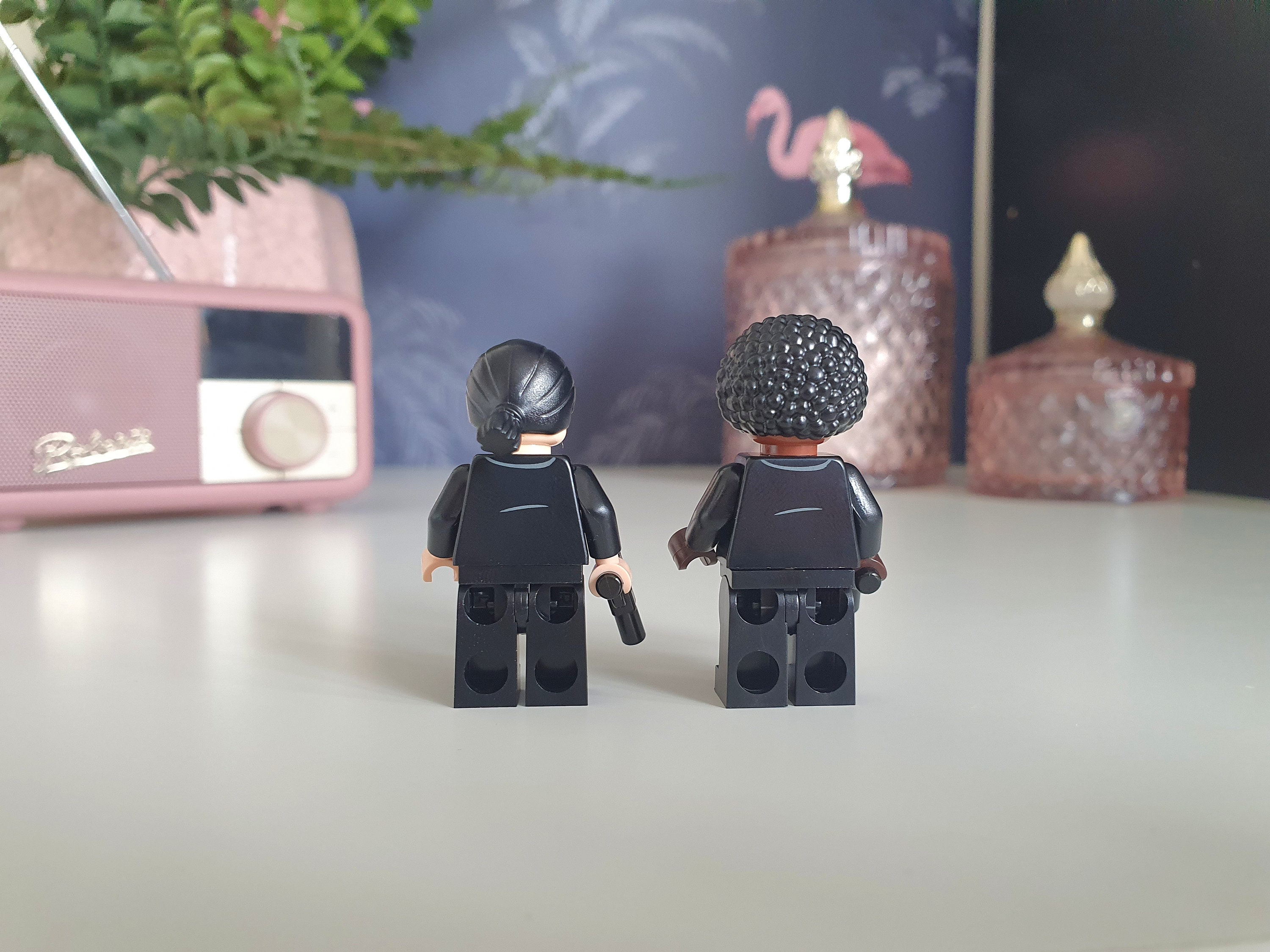 Pulp Fiction Jules & Vince Custom Minifigure Set: Cult Film Keychain ...