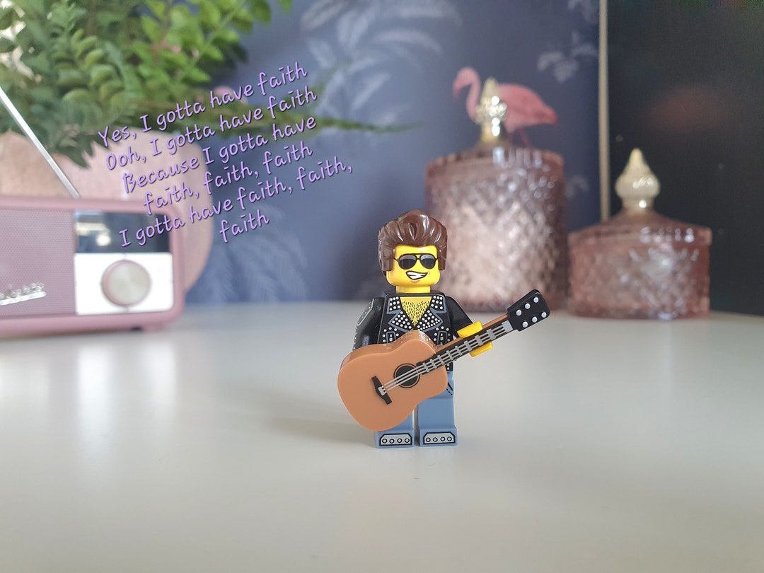 George Michael® Pop Music Custom Minifigure George Michael® Keychain ...