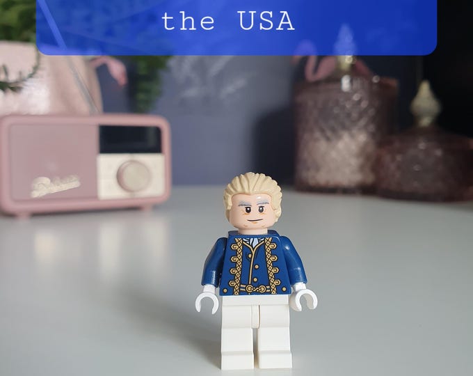 George Washington® Custom Minifigure George Washington® Keychain ...