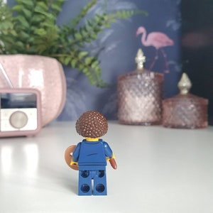 Bob Ross® Custom Minifigure. Keychain/keyring/giftbox Option. Gifts for ...