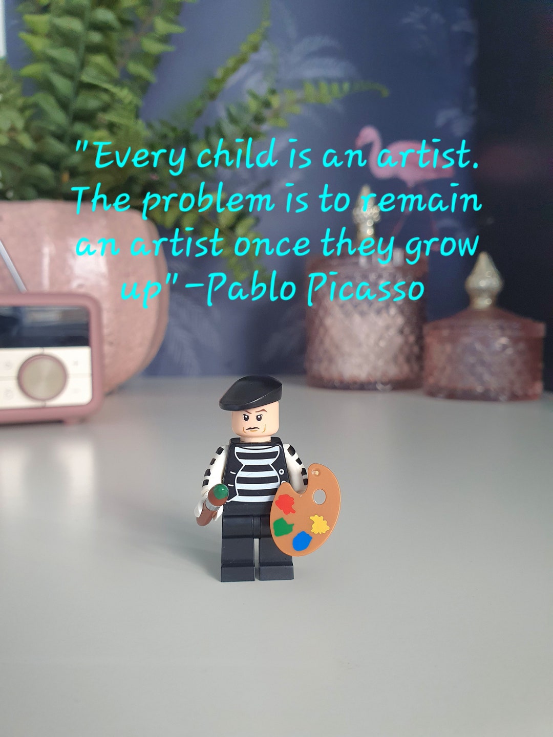 Picasso LEGO® Minifigure: Artist Gift, Keychain Option - Etsy
