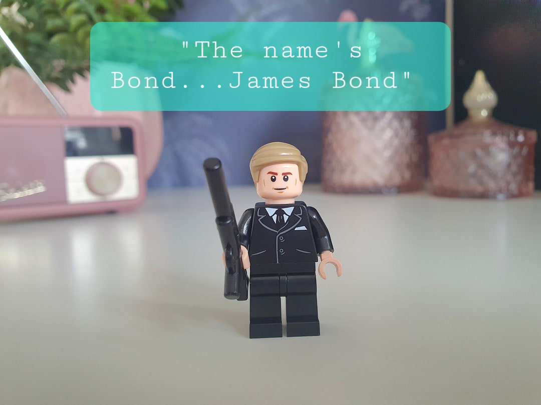 James Bond Minifigure: Sean Connery, Cult Film Gift, Keychain/keyring ...