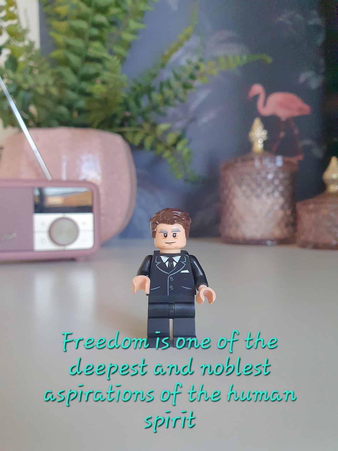 Ronald Reagan Custom Minifigure: 40th President Gift, Keychain Option ...