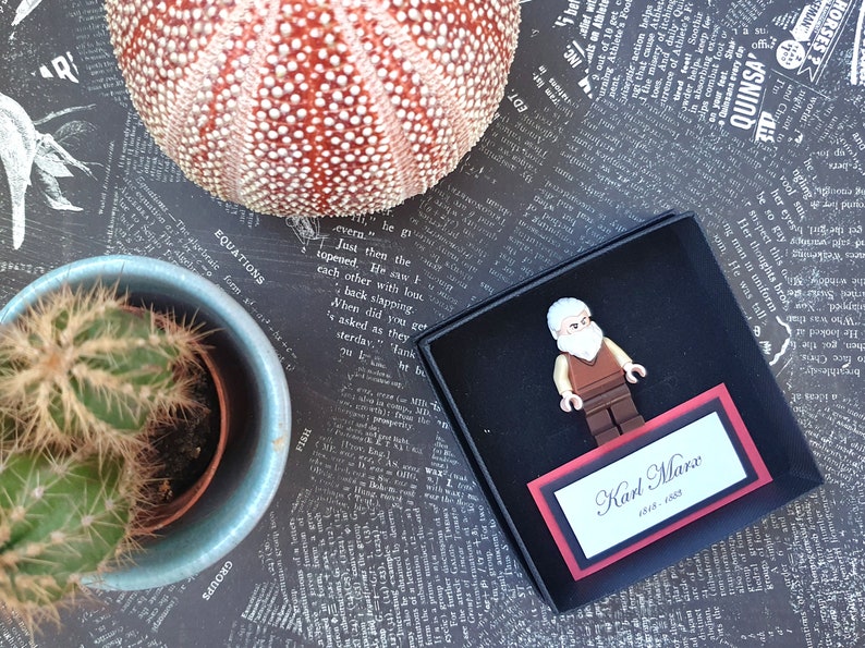 Karl Marx Custom Minifigure: Philosopher Gift, Keychain/giftbox - Etsy