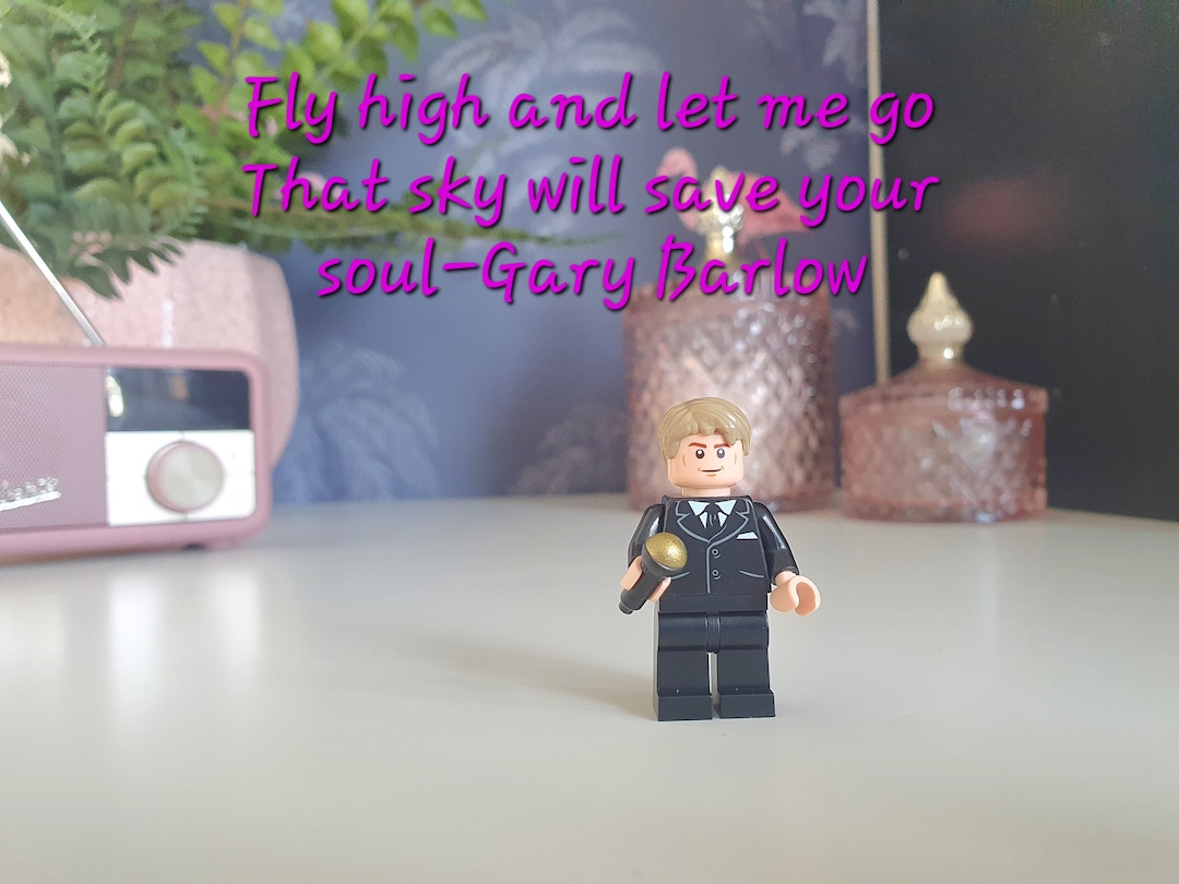 Gary Barlow LEGO® Minifigure Keychain - Take That Fan Gift - Etsy
