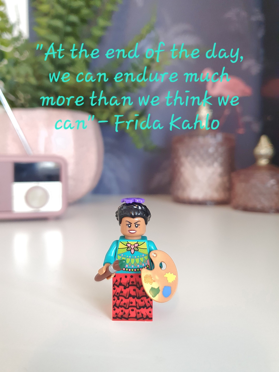Frida Kahlo LEGO® Minifigure: Artist Gift, Keychain Option - Etsy