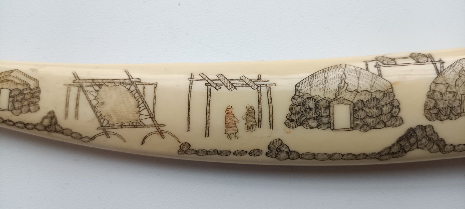 Midd. 20c. Yupik Eskimo Inuit Knife / Inuit's Scrimshaw. - Etsy