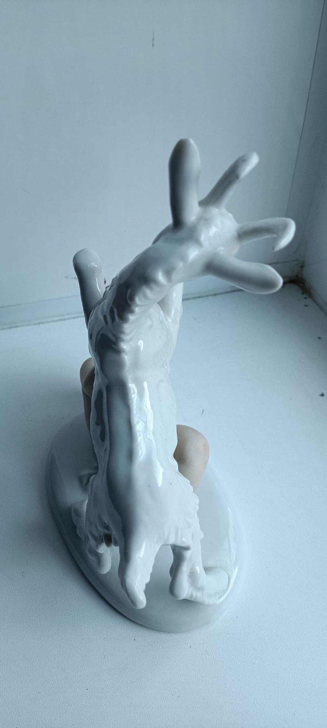 Wallendorf Porcelain Figurine "putty Boy is Playing With Goat". - Etsy