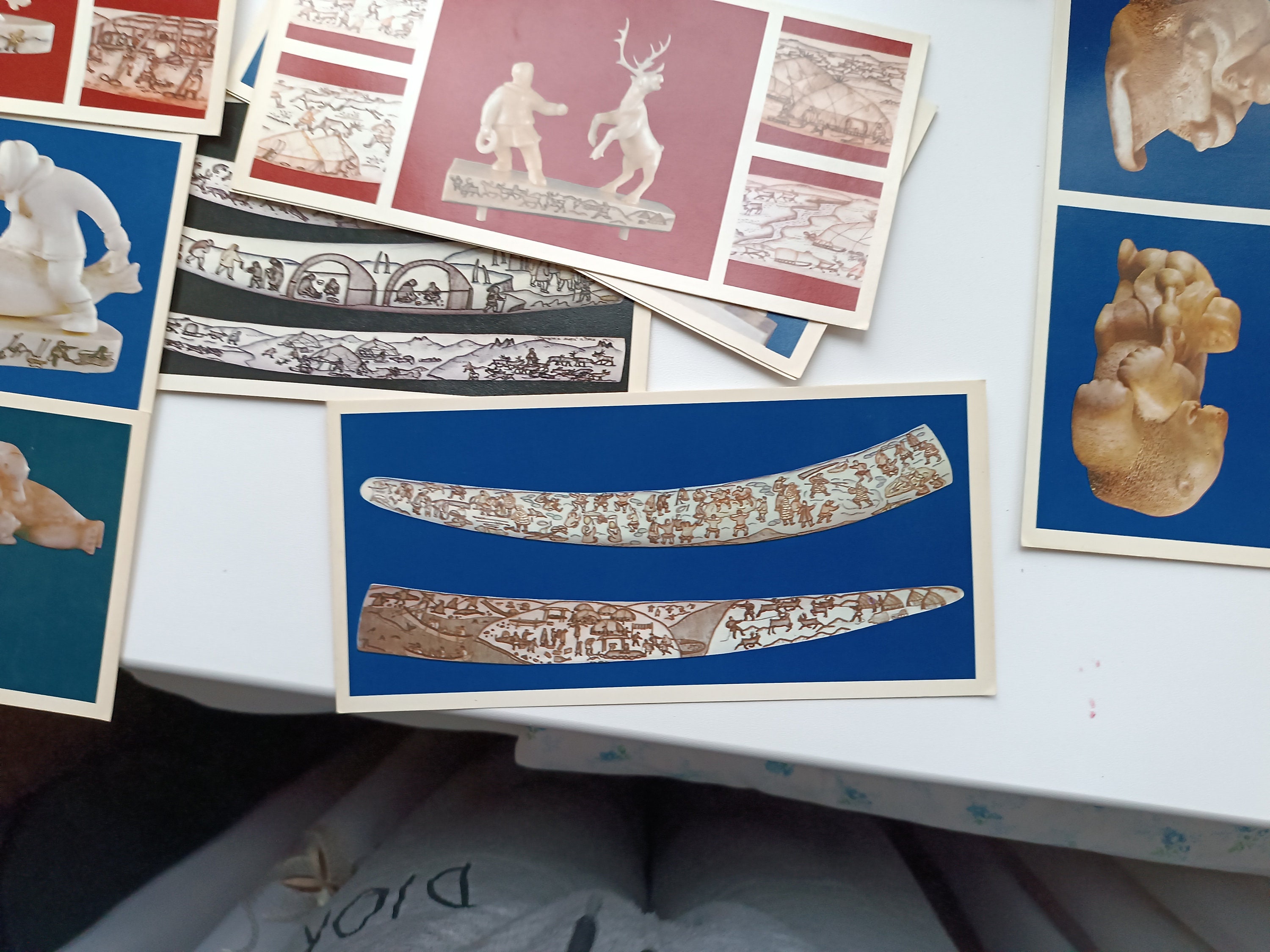 27 Postcards "the Art of Ivory Carvers From Chukotka" Inuit. - Etsy