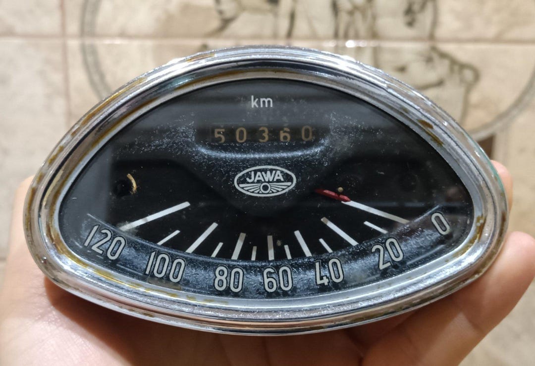 Jawa CZ 250 350 Top Tacho Tachoeinsatz Tachometer Bandtacho Speedo ...