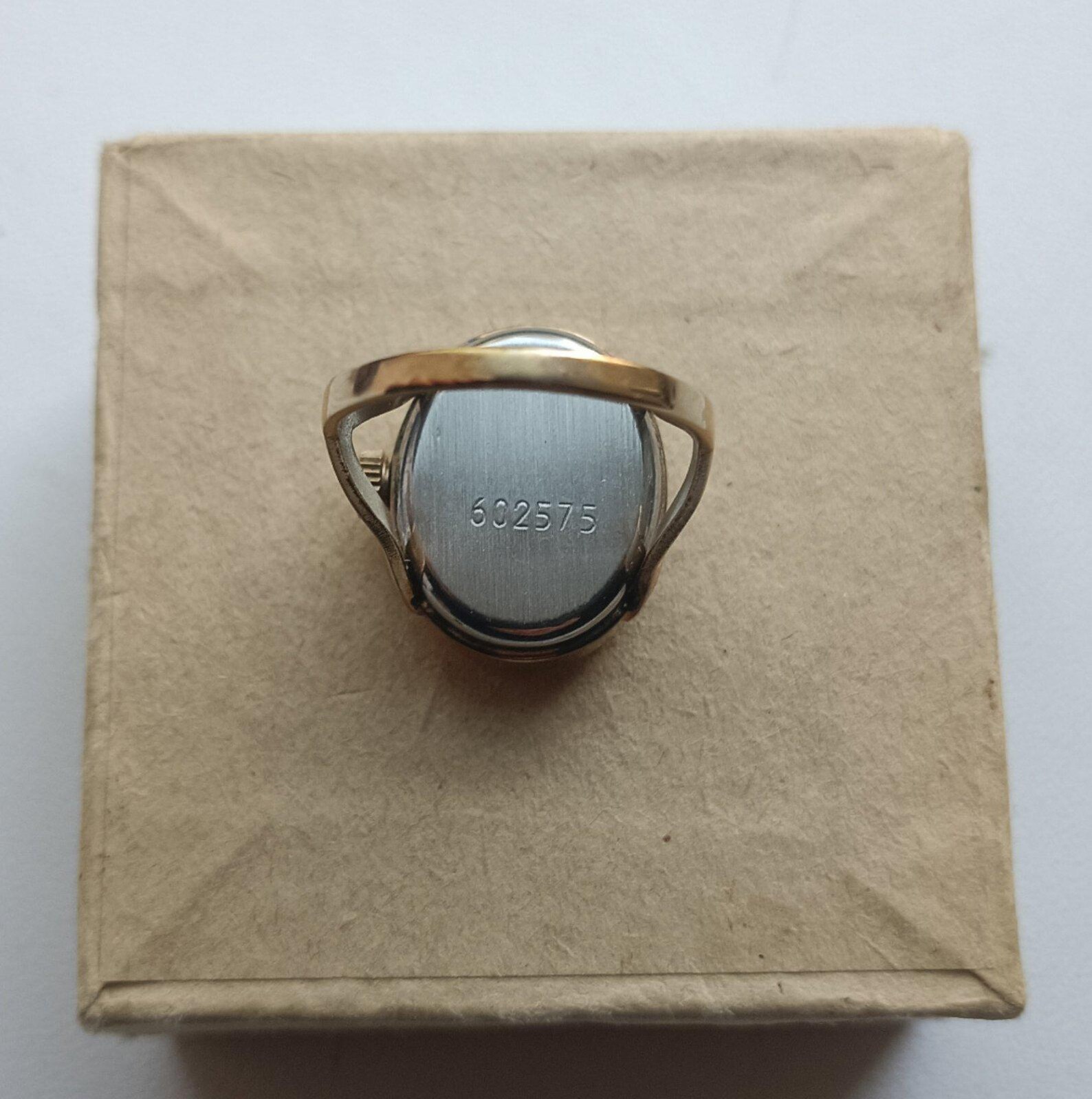 Absolutely New Woman's Ring Watch "chaika" / Gold Plated Watch for ...