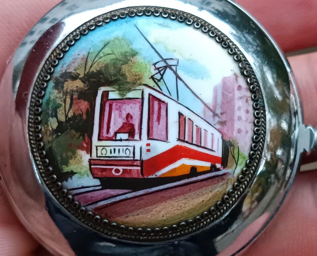 Vintage Russian Pocket Clock Molnija 1996 Year. - Etsy