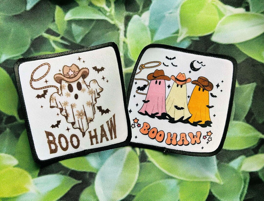 Halloween Patches Patches Sublimation Patches Custom Made Patches Boo Haw Country Patches-iron ...