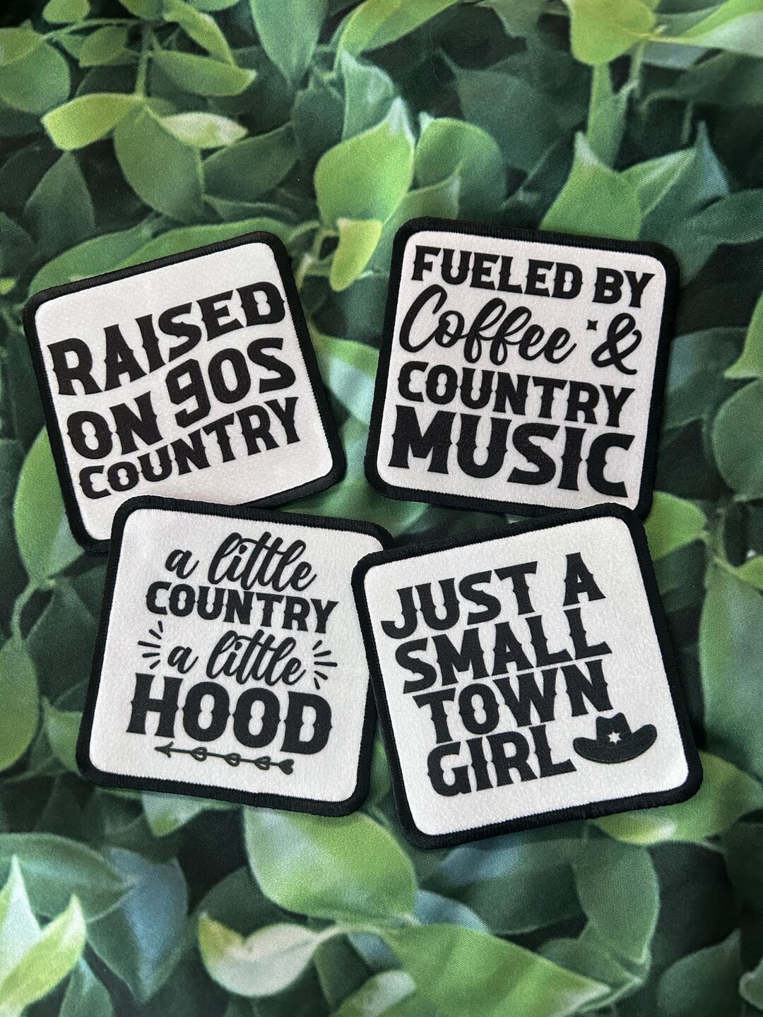 Country Music Iron on Patch: 90s Nostalgia, Coffee Fueled - Etsy