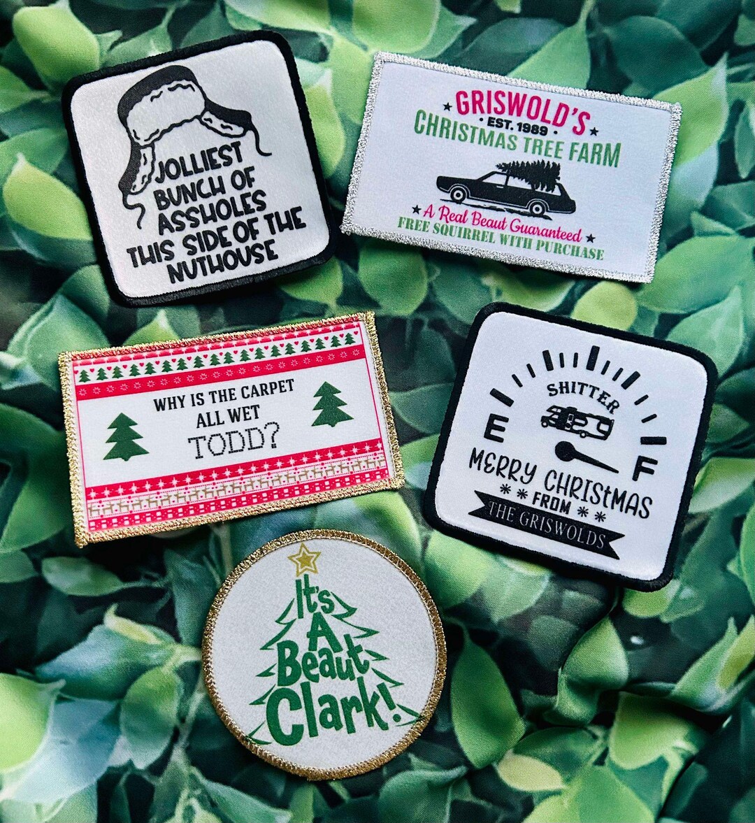 National Lampoons Christmas Vacation Old School Patches Christmas Patches Hat Patches Trucker ...