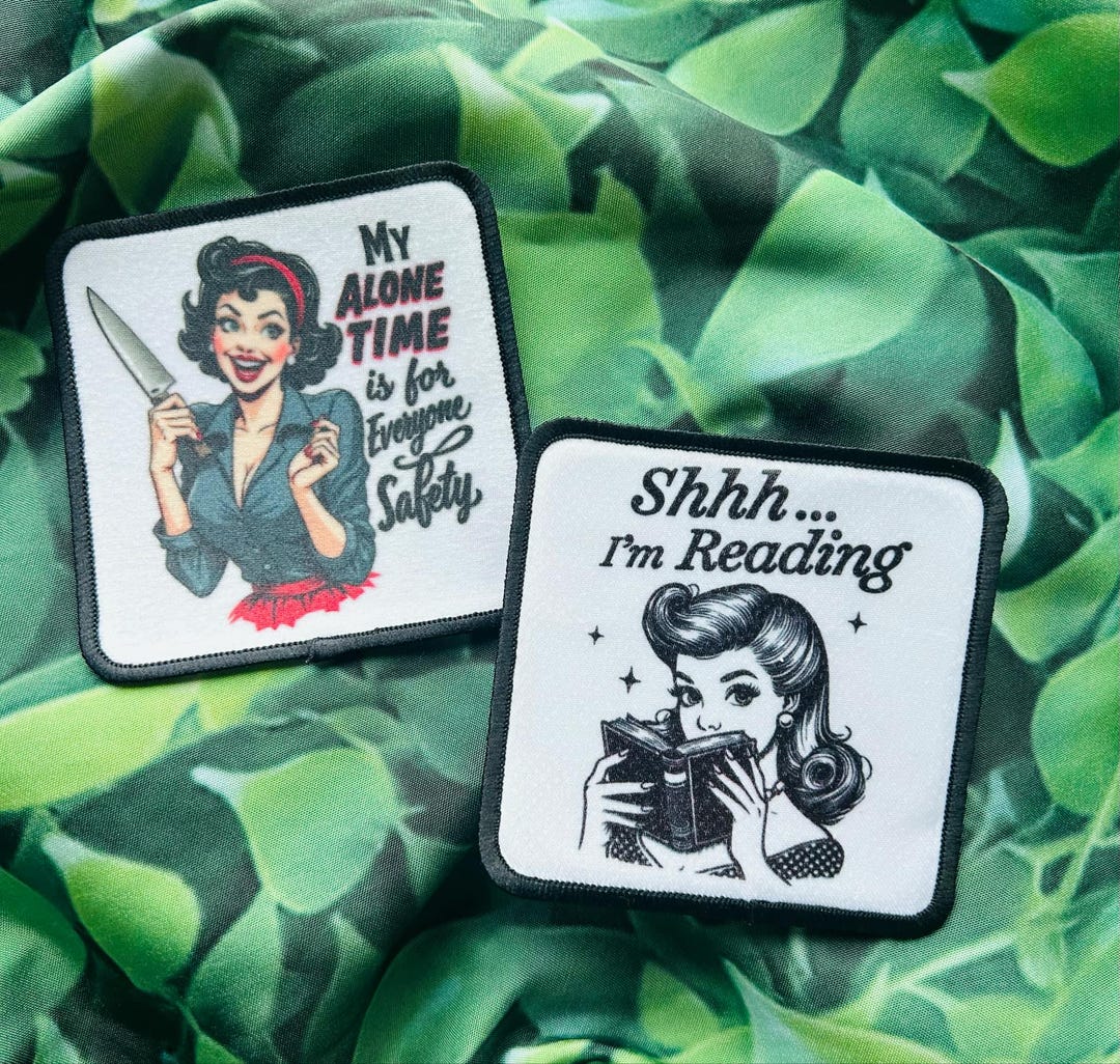 Funny Reading Patches: Sassy Iron-on Appliqué - Etsy