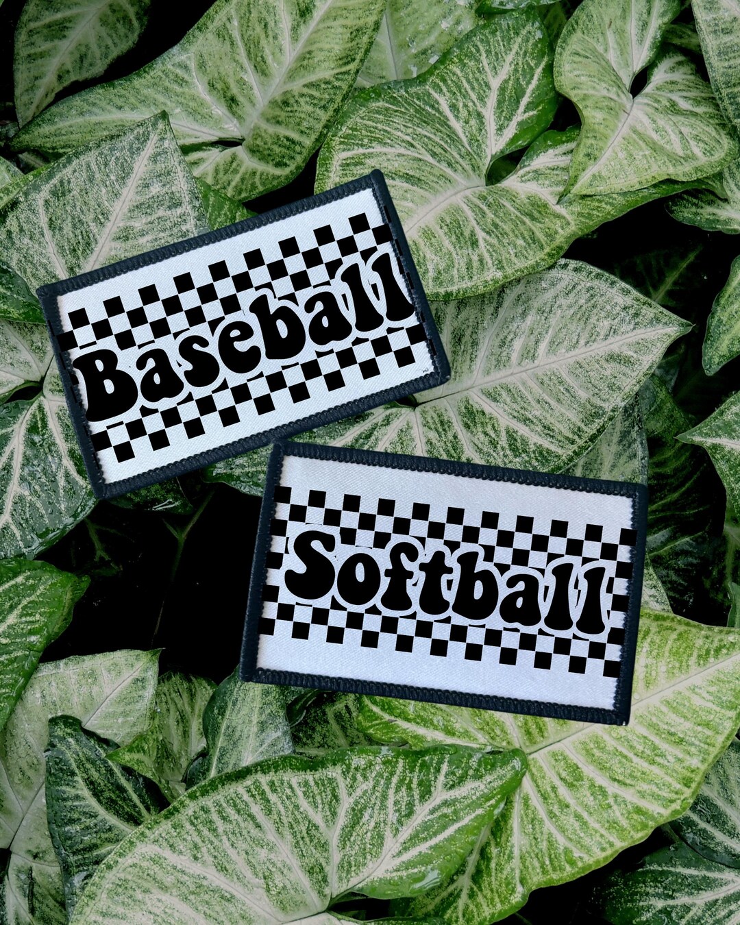 Baseball Mom- Baseball- Softball- Checkered- Softball Patches- Baseball ...