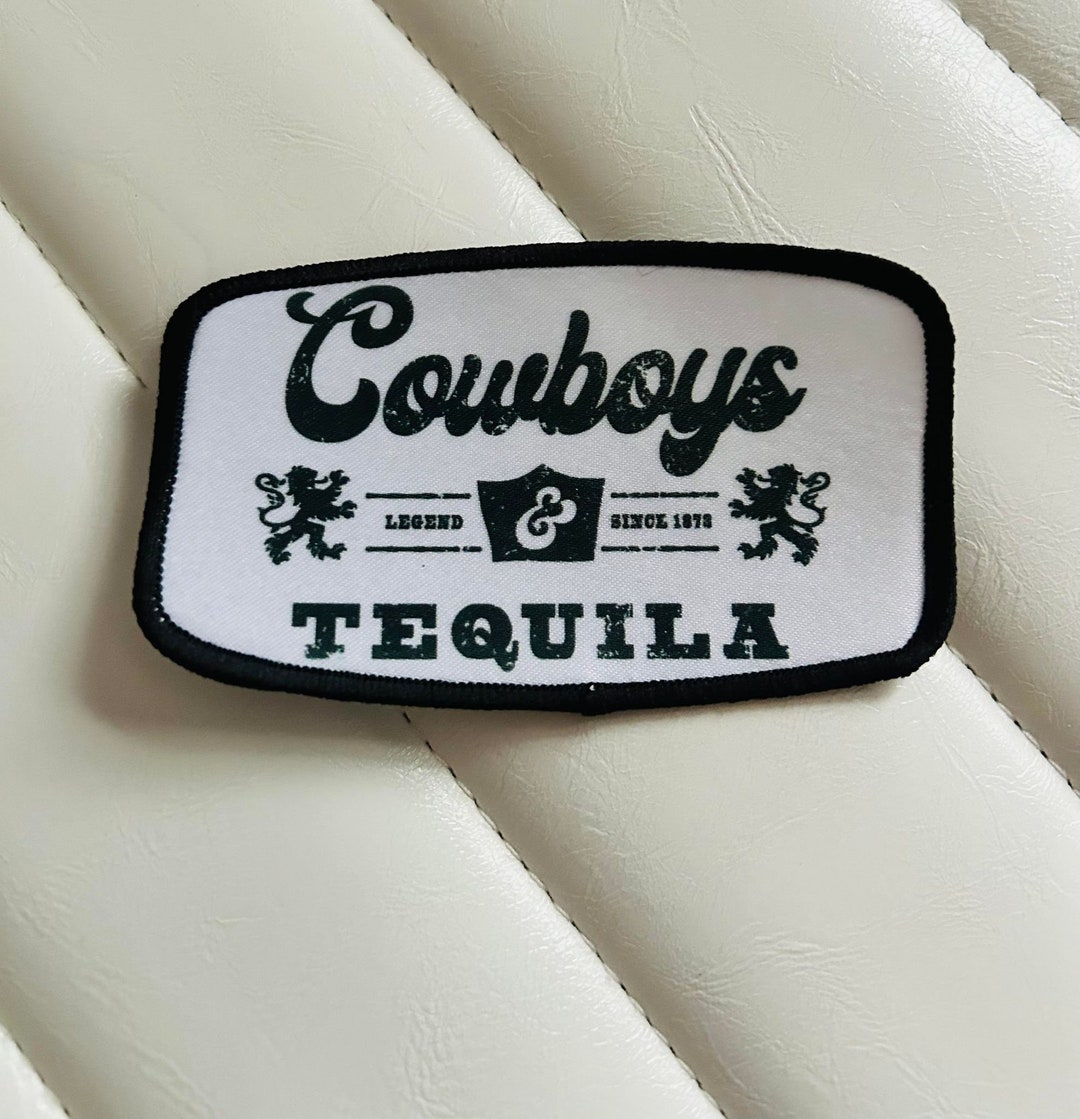 Cowboys & Tequila Custom Patch Hat Patches Trucker Hat Patches Cowboys Tequila Patch Iron On - Etsy