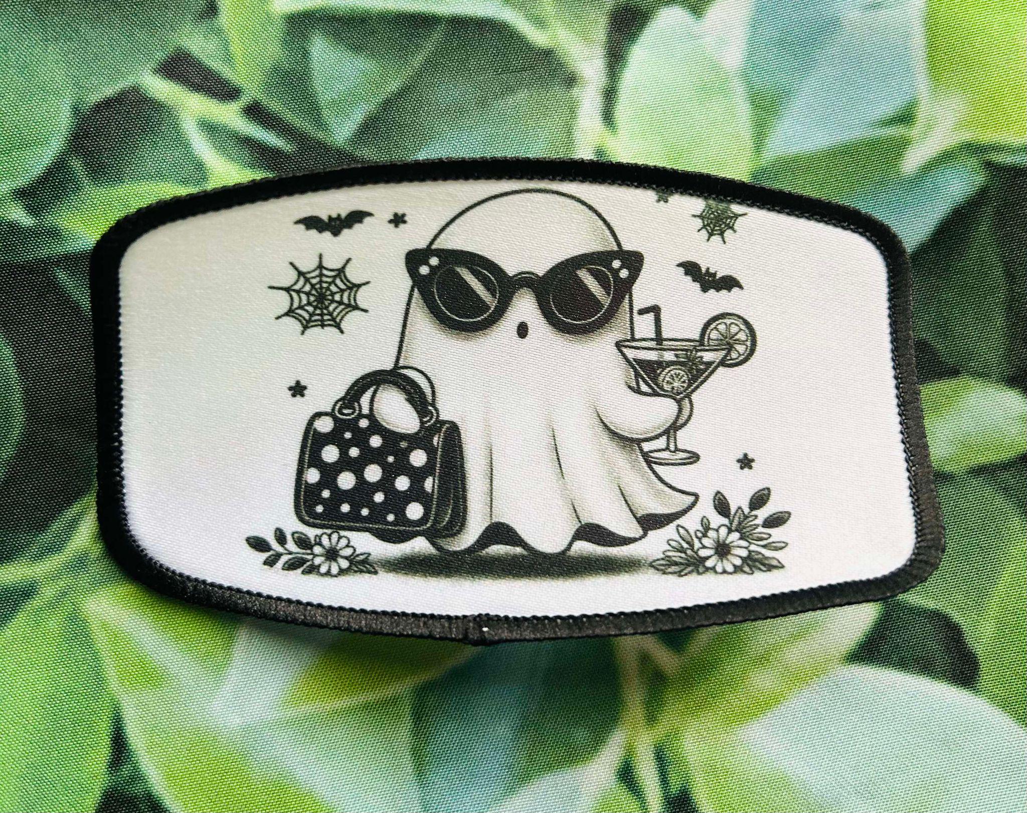 Bougie Ghost Patches Sublimation Iron On Halloween Patches Ghost With ...