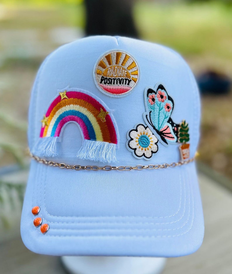 Trucker Hat Radiate Positivity - Etsy