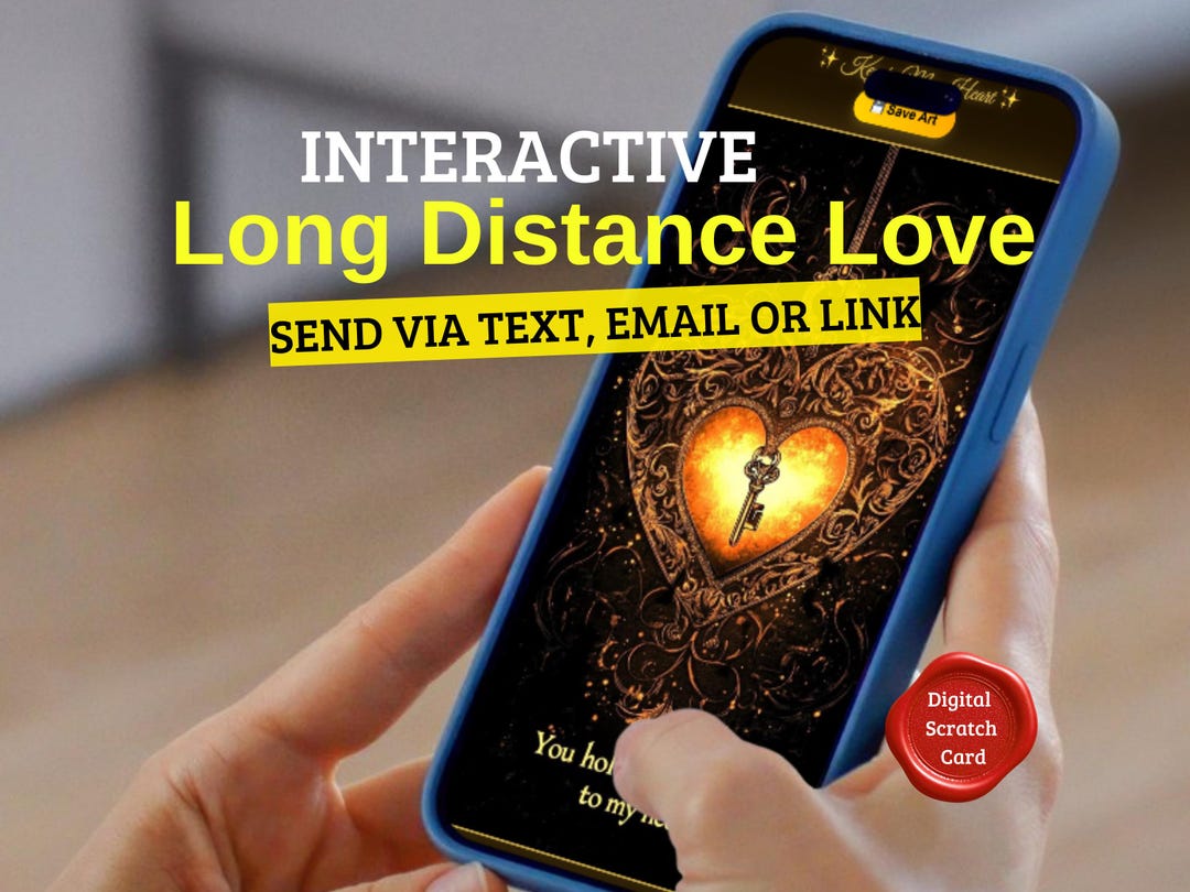 Long Distance Gift | 5 Digital Scratch Cards | LDR Couple Gift | Miss ...
