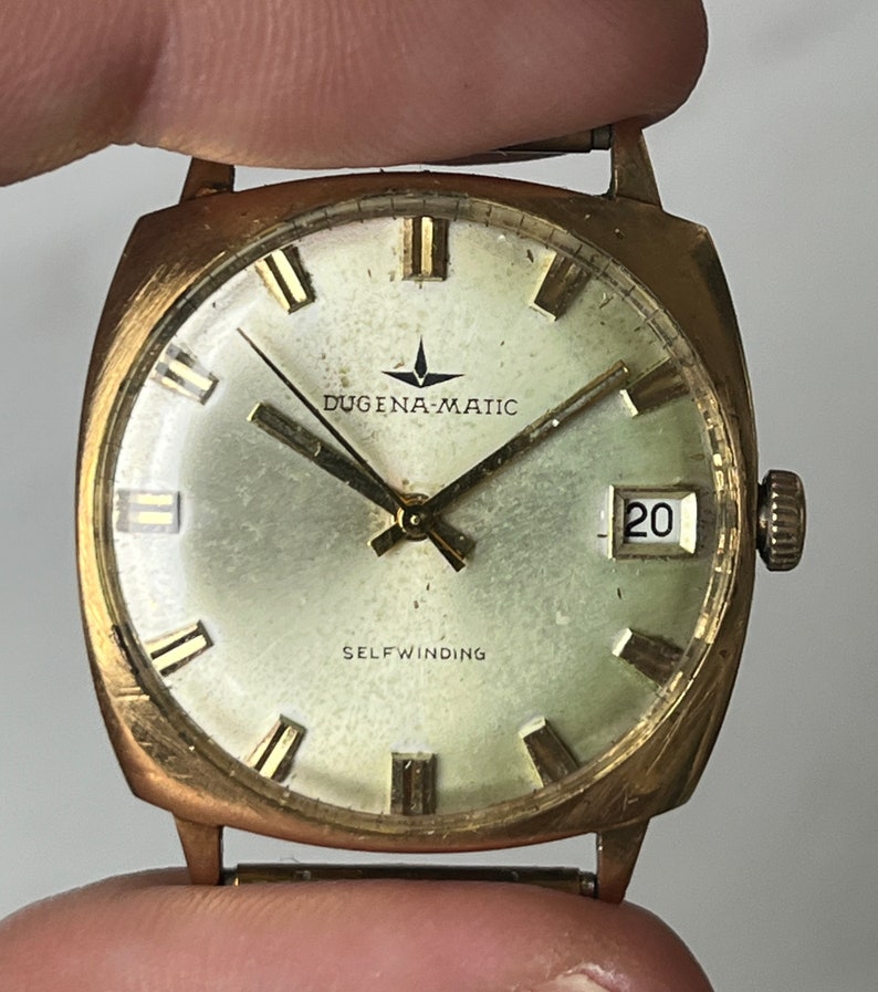 Vintage Dugena-matic Selfwinding Automatic Date Wrist Watch for Men - Etsy