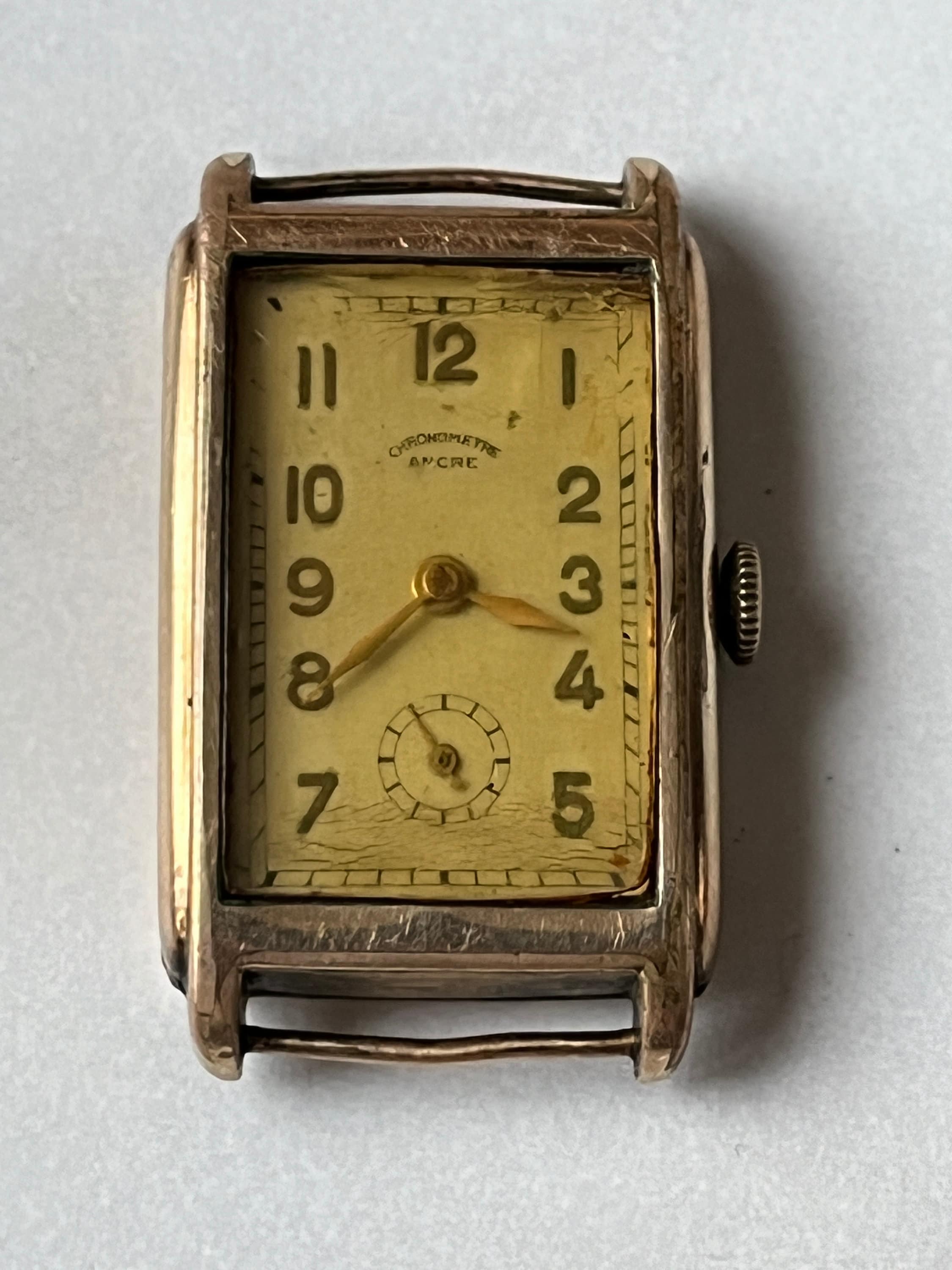 Vintage WW2 Military Rectangular Watch Chronometre Ancre - Etsy