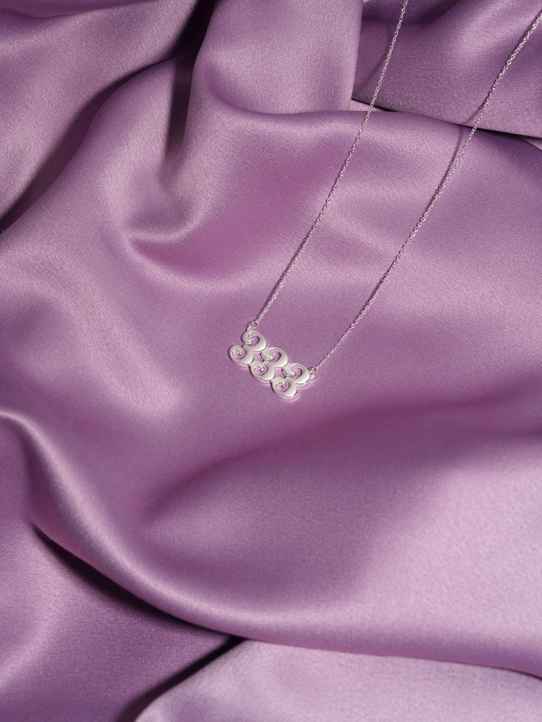 333 Angel Number Necklace, Luxury Quality, Unique Design Silver - Etsy