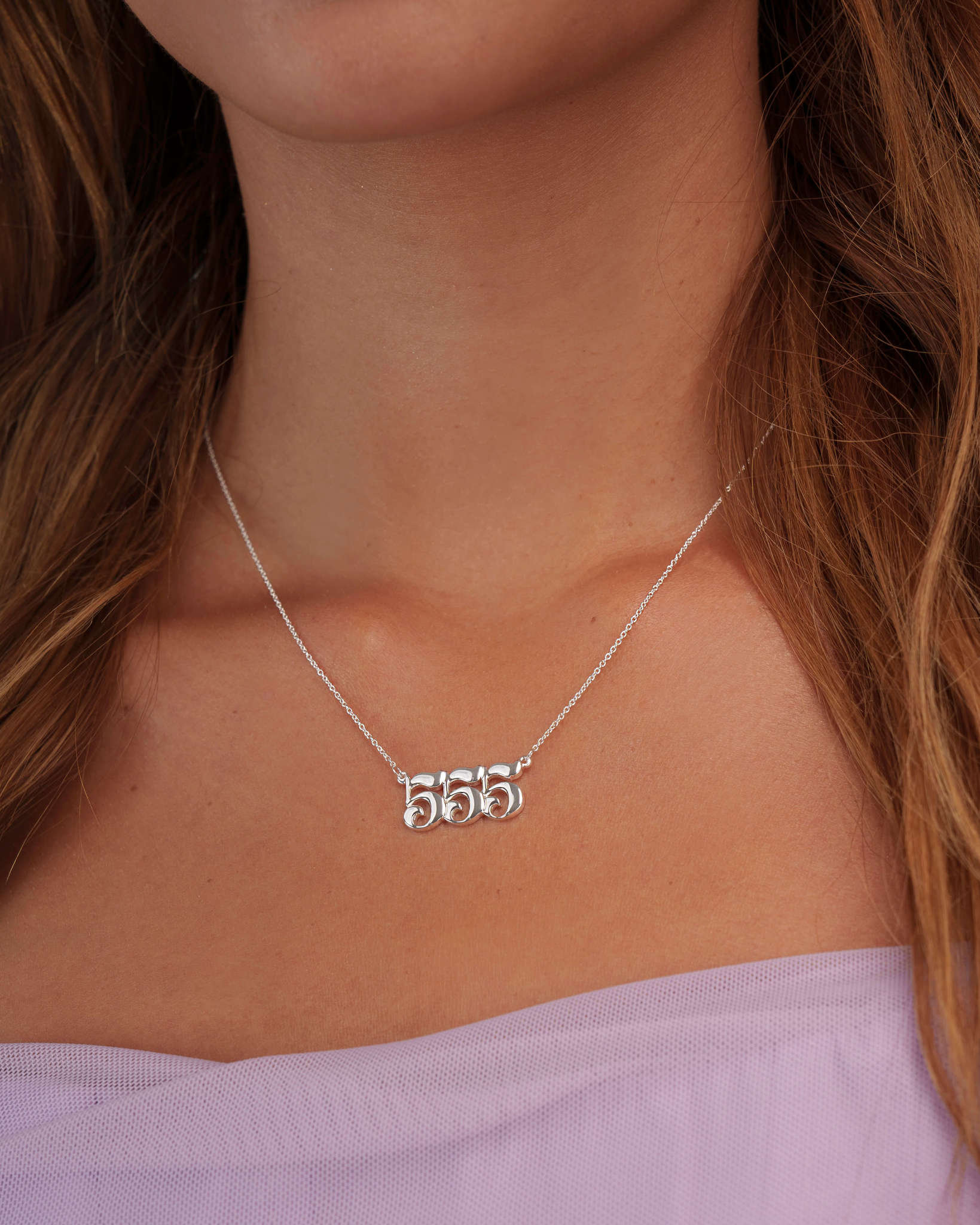 Angel Number 555 Silver Necklace - Etsy