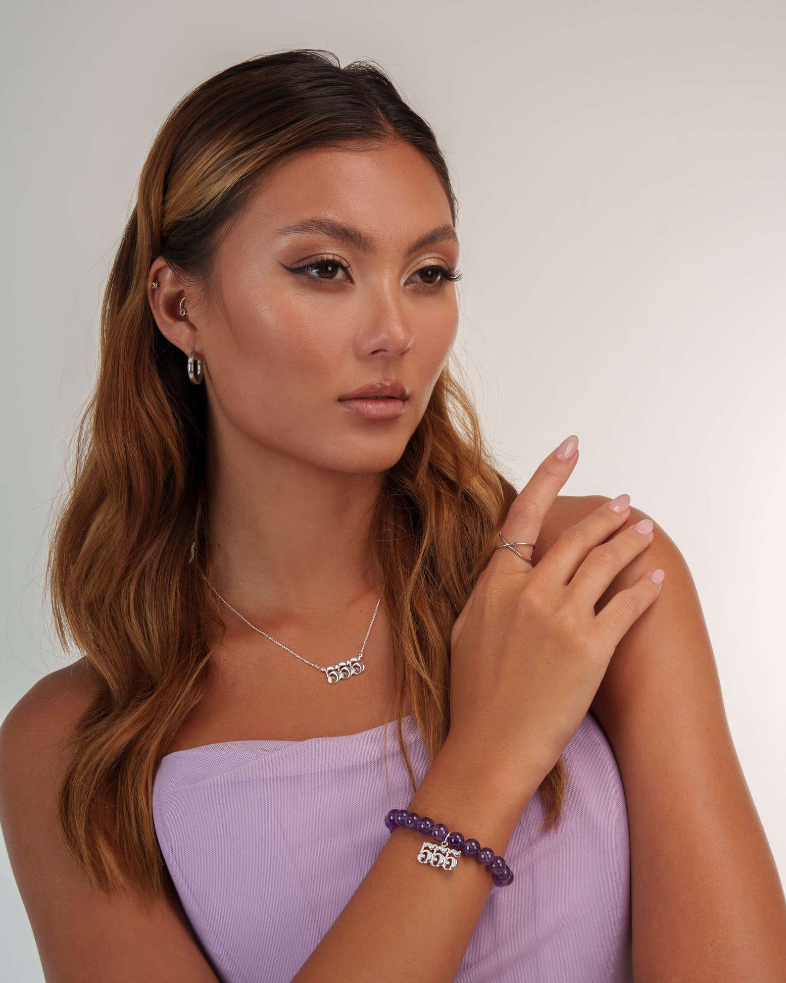 Angel Number 555 Silver Necklace - Etsy