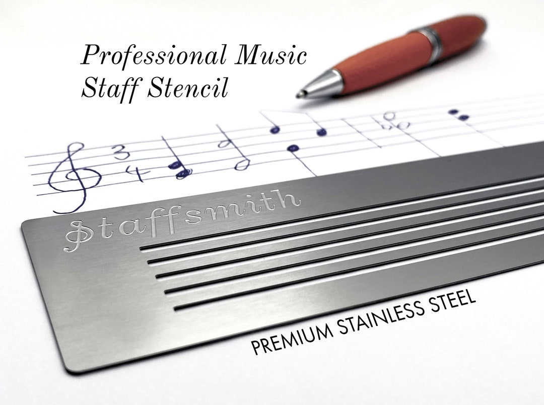 Music Staff Stencil - Create Staff Lines for Music Notation. Must Have ...