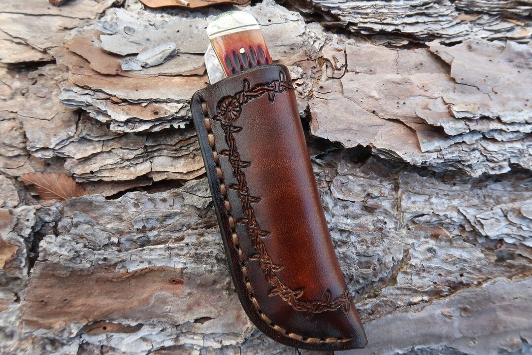 Leather Sheath for 4 Trapper Knife - Etsy