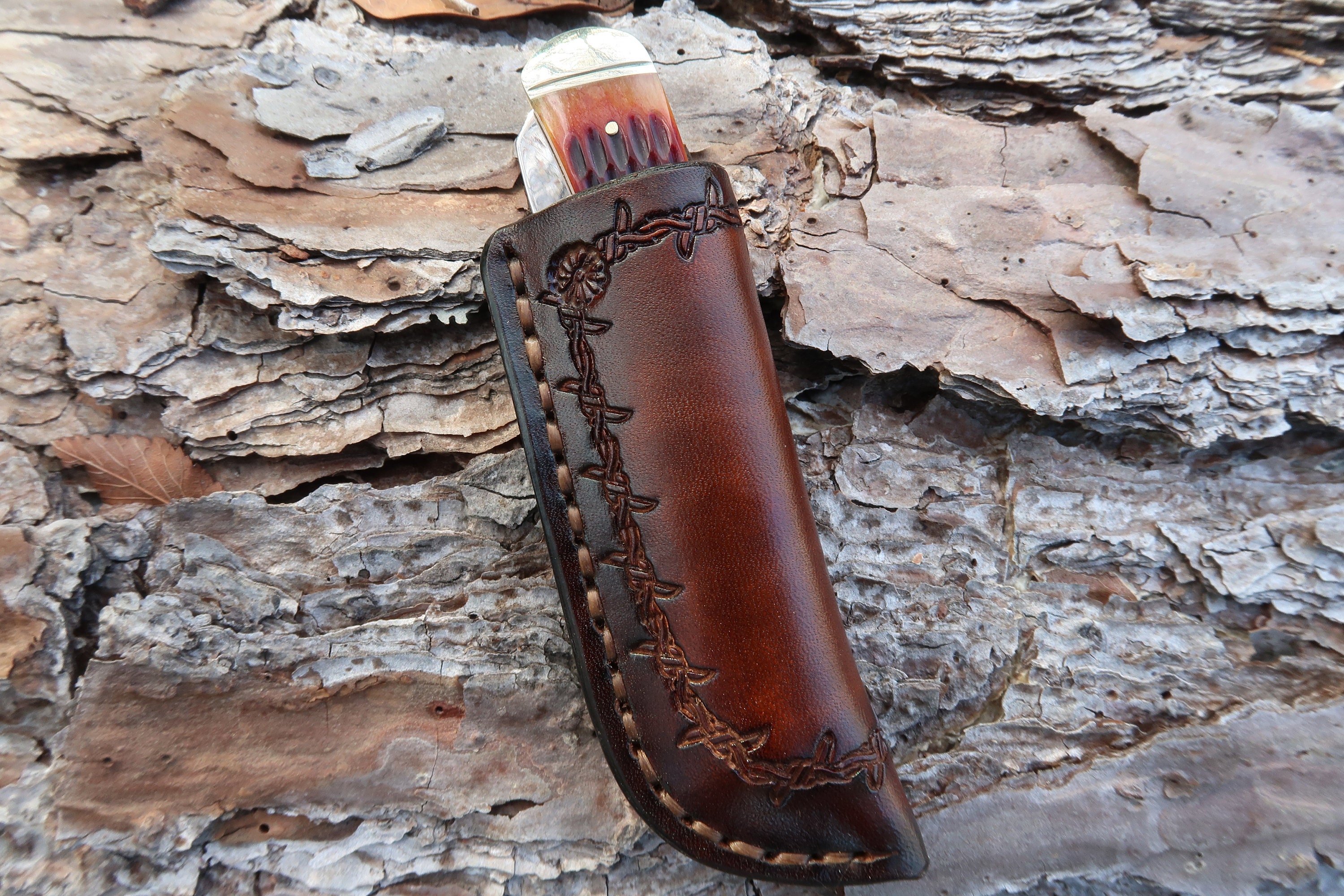 Leather Sheath for 4 Trapper Knife - Etsy