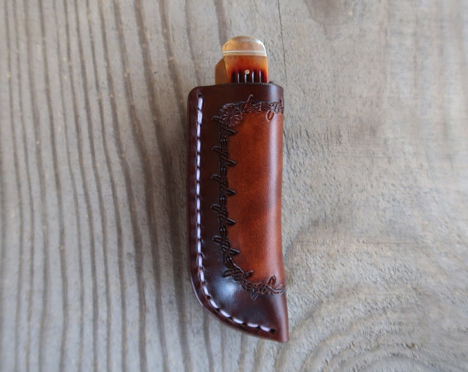 Leather Sheath for 4 Trapper Knife Right Hand Carry - Etsy