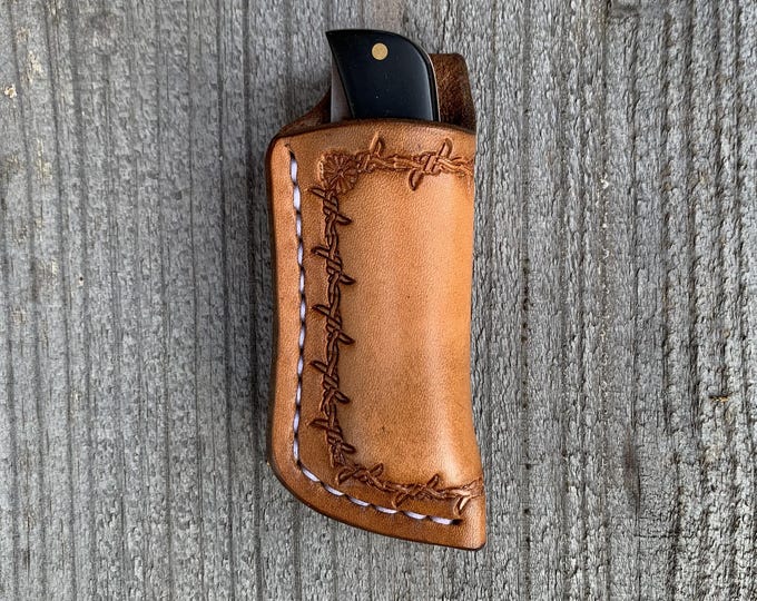 Case Sodbuster Jr. 3 5/8" Leather Knife Sheath / Handsewn / Right Hand ...