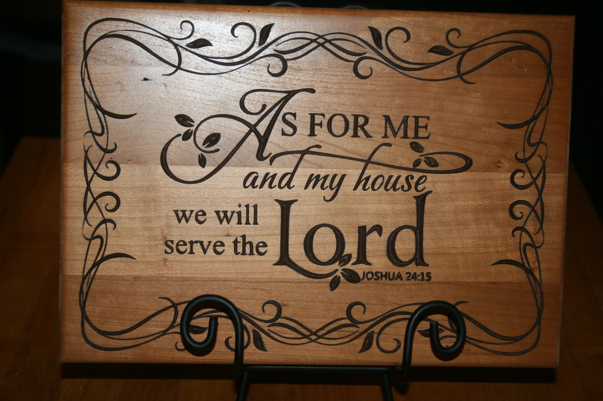 As for Me and My House We Will Serve the Lord, Inspirational Plaque ...